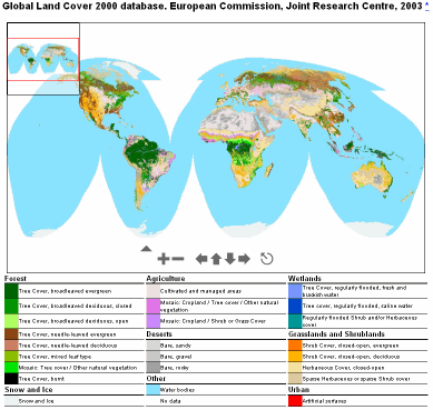 Global Landcover Classification Data 2000 Available - GIS user technology news